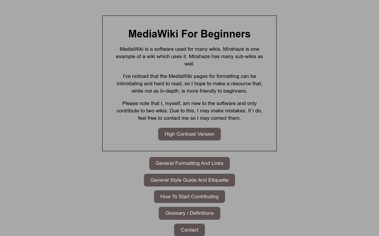 MediaWiki For Beginners